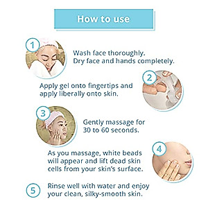 Toyo - Cure Aqua Gel Gentle Exfoliator - Facial/Full-body Peeling Gel, Water-based Exfoliator, Dead Skin Remover for Bright, Youthful Skin, 250ml. - 1 Pack