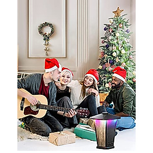 Bluetooth Speaker, 80W Outdoor Waterproof Wireless Speaker with Punchy Bass & Beat-Driven Lights Show, Multi-Sync up to 100 Speakers, Big Loud Surround Stereo Sound System for Party/Pool/Patio, 2 Pack