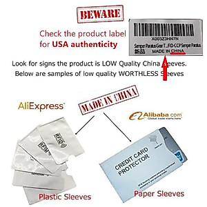 10x RFID Blocking Credit Card"DuPont TYVEK" Sleeves for wallet or purse. Protect your debit cards, credit cards and IDs from identity theft skiming.