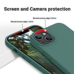 OTOFLY Designed for iPhone 14 Plus Case, Silicone Shockproof Slim Thin Phone Case for iPhone 14 Plus 6.7 inch （Pine Green）