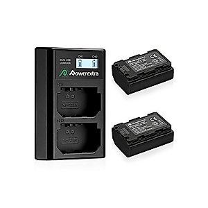 Powerextra Replacement Sony NP-FZ100 Battery and Dual USB Charger for Firmware 2.0 Sony Alpha A7 III, A7R III, A9, Sony Alpha 9, A7R3, a6600, a7R IV, Alpha a9 II, Alpha 9R, A9R, Alpha 9S Camera