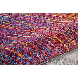 Nourison Passion Abstract Multicolor 8' x 10' Area -Rug, Easy -Cleaning, Non Shedding, Bed Room, Living Room, Dining Room, Kitchen (8x10)