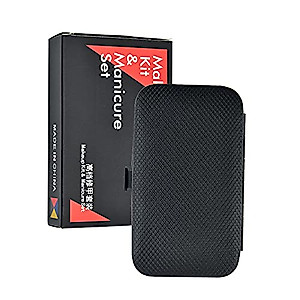 24&9 PCS Premium Nail Clipper Set,QIYAGE Nail Clippers（Black）, Nail Care Tools with Luxurious Portable Travel Case,Professional Grooming Gift Kit, Pedicure Kit, Stainless Steel Facial, Cuticle