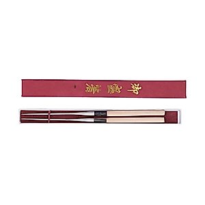 KOSDFOGE Japanese Sushi Chopsticks with Wood Handle Cooking Chopsticks Tableware Serving Utensils(150mm)