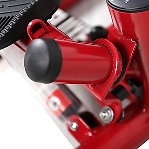 Livebest Adjustable Mini Stepper Indoor Stair Stepper Twist Stepping Machine Aerobic Trainer with Resistance Bands and LCD Display for Home,Office and Gym