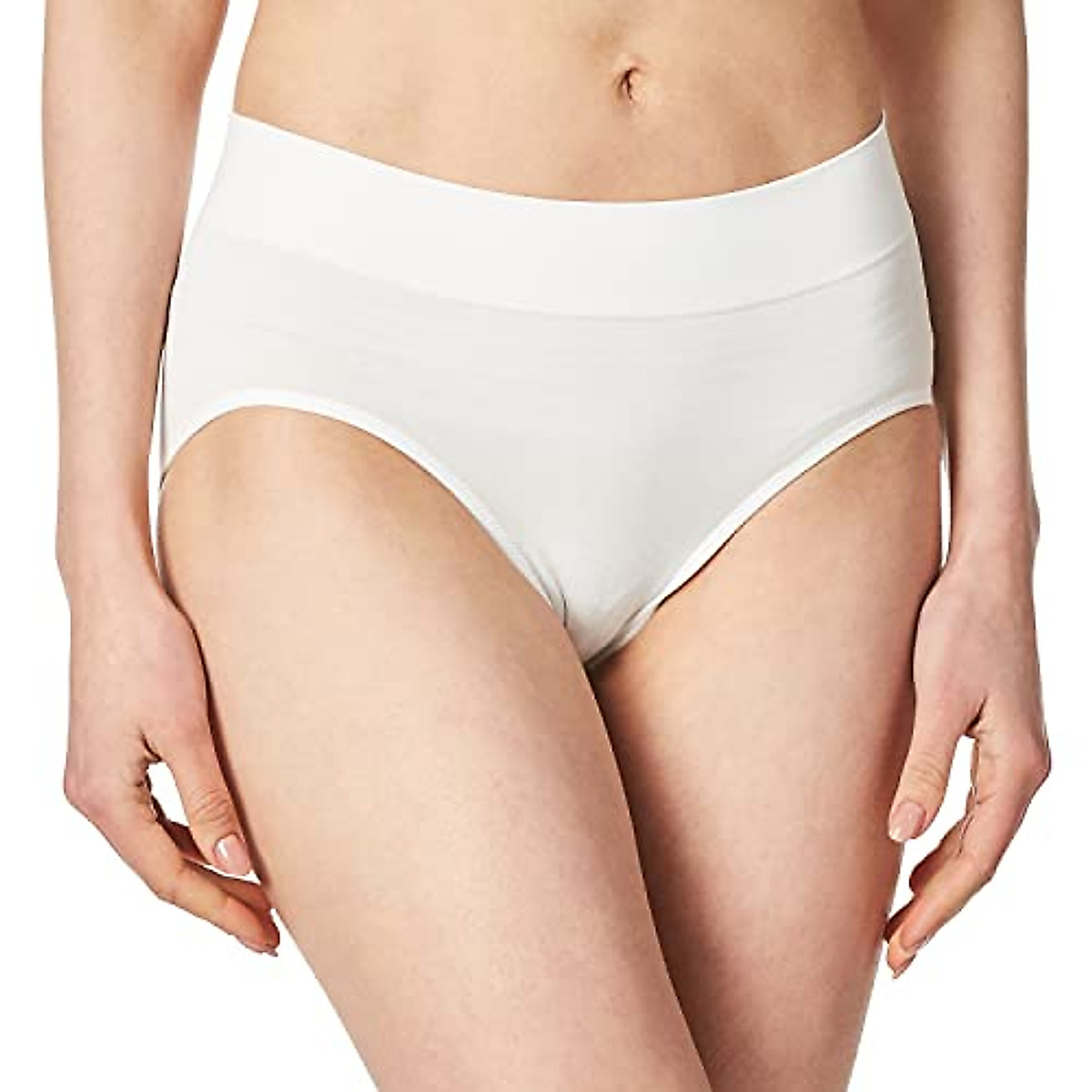 Warner's Women's No Pinching No Problems Dig-Free Comfort Waist Smooth and Seamless Hipster RU0501P, White, X-Large