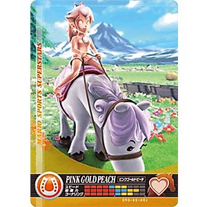 Nintendo Mario Sports Superstars Amiibo Card Horse Racing Pink Gold Peach for Nintendo Switch, Wii U, and 3DS