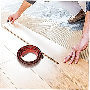 DOITOOL 4pcs Floor Trim Encaustic Tile Flooring Floor Flat Divider Strip Flooring Transitions Laminate Floor Strip Transition Piece Floor Transition Strip Flooring Transition Strip PVC