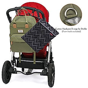 RUVALINO Multifunction Dipaer Bag Backpack & Reusable Baby Wet Dry Bag, Baby Shower Gifts Baby Essentials for Mom and Dad, Convenient Travel kit for parents