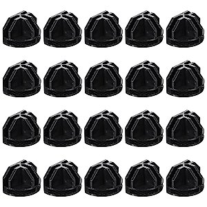 DOITOOL Cube Plastic Connectors Interlocking Connectors Wire Grid Cube Organizer Buckle Clips for Modular Closet Storage Organizer Black 20pcs