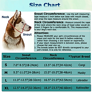 BARKLESS Muzzle Leash for Heavy Pullers, No Pull Stylish Head Halter for Medium Large Aggressive Dogs, Gentle Dog Face Harness Stops Pet Pulling and Choking on Walks, Adjustable Head Collar (XL, Red)