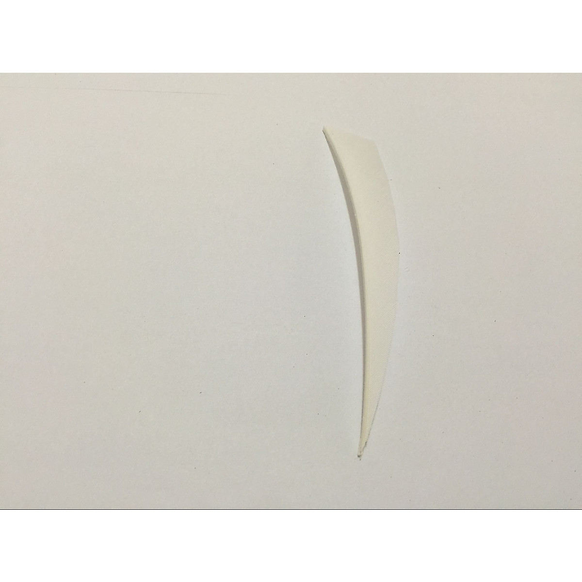 JIEXI HWYP Archery Fletches 5" Turkey Feather Shielded Shape Pack of 100 (White, Left Wing)