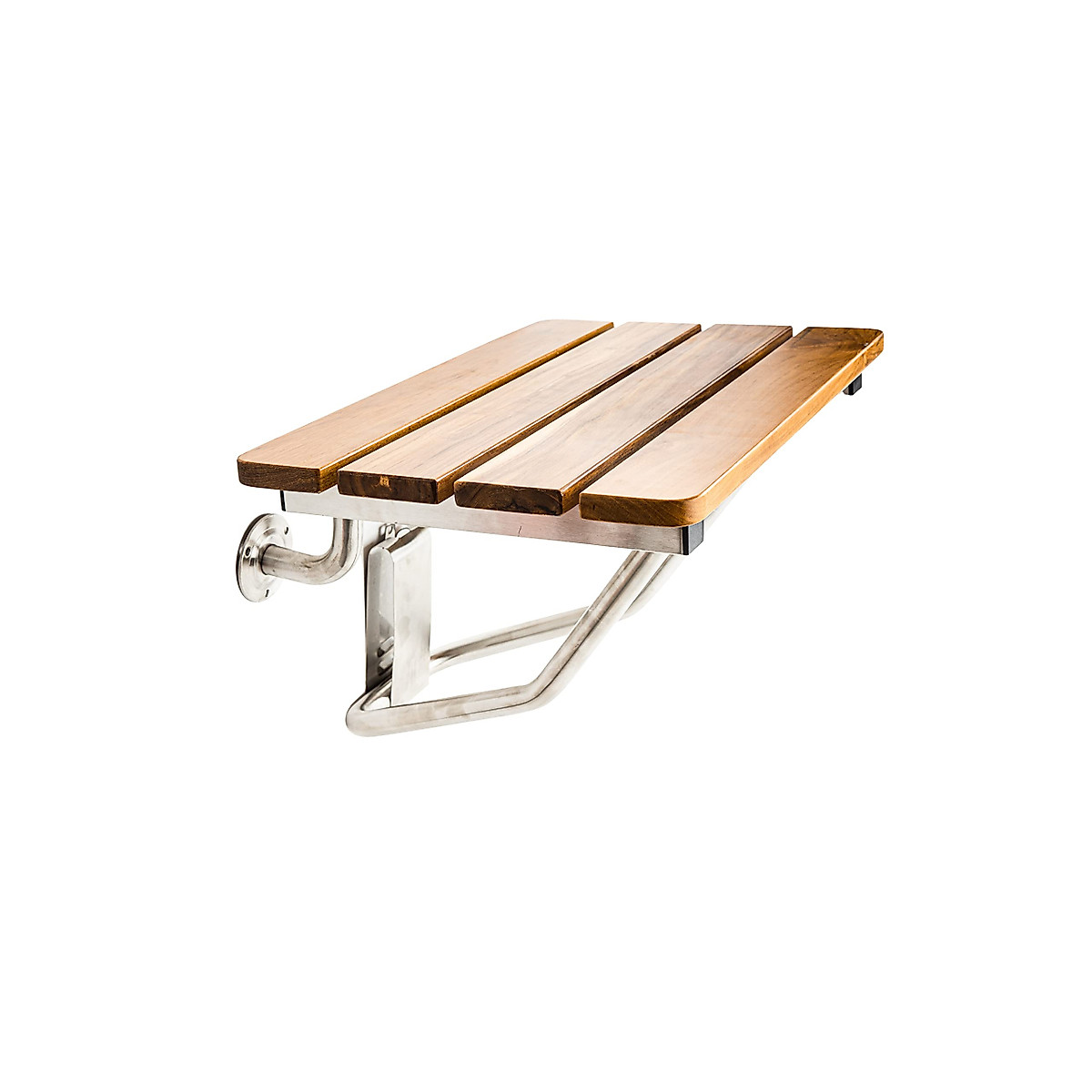 Folding Shower Seats [22”x15”, Phenolic Slotted] Shower Chair for Inside Shower, Wall Mount Shower Seats for Adults, Elderly and Disabled, ADA Foldable Swing Down Shower Chair by CSI Bathware