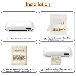 TYH Supplies 100-Pack 4 x 6 Inch 5 Mil Clear Hot Glossy Thermal Laminating Pouches Lamination Sheet Laminator Pockets