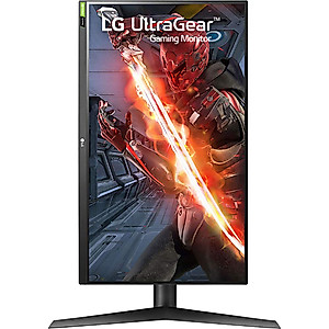 LG 27GN750-B 27 inch Ultragear FHD IPS 1ms 240Hz HDR 10 Gaming Monitor Bundle with 2.4GHz Wireless Keyboard, 2X 6FT Universal HDMI 2.0 Cable and Microfiber Cleaning Cloth
