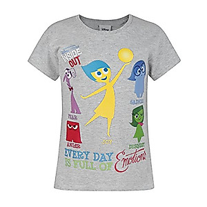 Disney Inside Out Emotions Characters Grey Girl's T-Shirt
