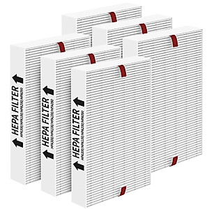 6 Packs H13 True HEPA Replacement Filter R Compatible with HPA100 HPA200 HPA300 Air Puri-fier