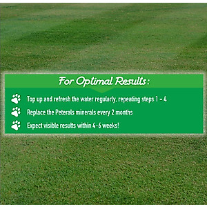 Peterals Dog Wee Neutraliser - Natural Rocks to Prevent Urine Burn Patches on Lawns - for Outdoor Use to Stop Dog Pee Killing Grass