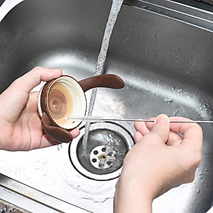 Straw Cleaner Brush, Extra Long Nylon Bristles and Stainless Steel Handle Cleaning Brushes for Washing Glass Silicone Metal Straws Tea Pot Spout Bottle (Only 2 pcs, 7.87inch X 5/16inch)