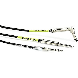 Ernie Ball Instrument and Headphone Combination Cable, 18ft, black (P06411)