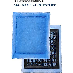 Gekufa Aquarium Filter Cartridges Compatible with Aqua-Tech 30-60/20-40 Filters,Replacement for EZ-Change #3 (10 pcs)