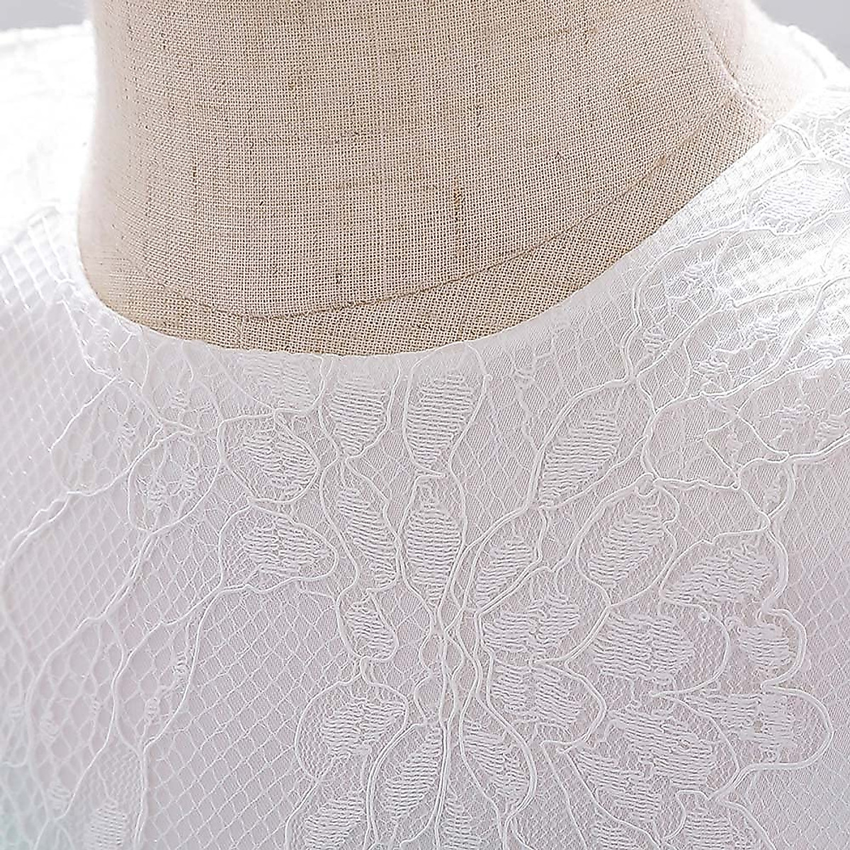 6-24 Months Baby Girl Big Bowknot Lace Flower Wedding Ball Gown Toddler Princess Dresses Pink 6-12 Months