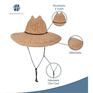 Scala Women's Raffia Lifeguard Hat, Natural, One Size