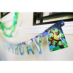 Teenage Mutant Ninja Turtles Birthday Party Banner, Party Supplies