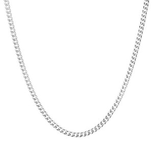 NYC Sterling Unisex Italian 2mm Miami Cuban Curb Link Thick ITProLux Solid 925 Necklace Chain 16" - 30" (24 Inch)