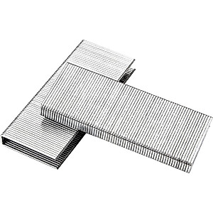 meite 16 Gauge 7/16-Inch Crown Staples, 1-1/2-Inch Length Medium Crown Staples Heavy Duty Galvanized Construction Staples for 16 Guage 7/16-Inch Crown Stapler Guns (10,000 Counts)