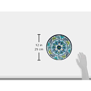 Certified International, Multicolor Talavera 11" Melamine (nitrogen-based plastic) Dinner Plate, Set of 6, 11 inch