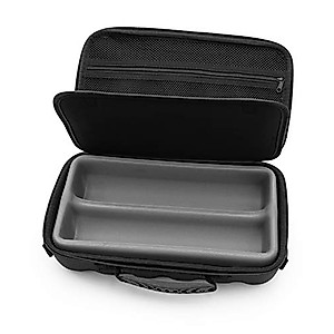 CASEMATIX Wireless Microphone Case Compatible with Two Wireless Mic System Microphones Up To 10.5" by Sennheiser, Shure and More - Sleek Mic Case For Travel with Lid Storage for Singing or Karaoke