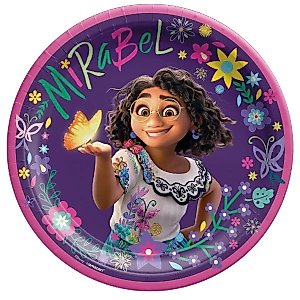 Encanto Multicolor Paper Plates (Pack of 8) - 9" - Vibrant, Eco-Friendly Party Essentials - Perfect for Birthdays, Celebrations & Everyday Use