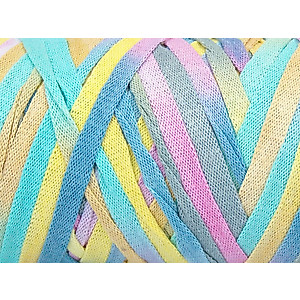 250 gr ICE YARNS VISCOT Ribbon Color (60% Cotton 40% Viscose) Yarn Yellow Light Grey Pink Blue Mint Green
