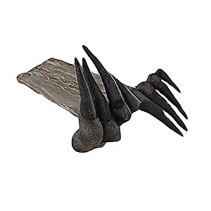 NEWMIND 1Pcs 3D Bookmark-Thriller Demon Hand Bookmark，Creative 3D Devil's Hand Bookmark Resin Stationery Gift Bookshelf Ornaments，Resin Claw Witch's Hand Festival Decor Novelty Cool Gifts-Gray