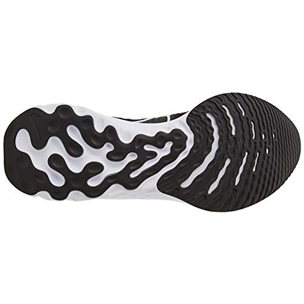 Nike Men's React Infinity Run Flyknit 2 Shoe, Black White Iron Grey, 7.5