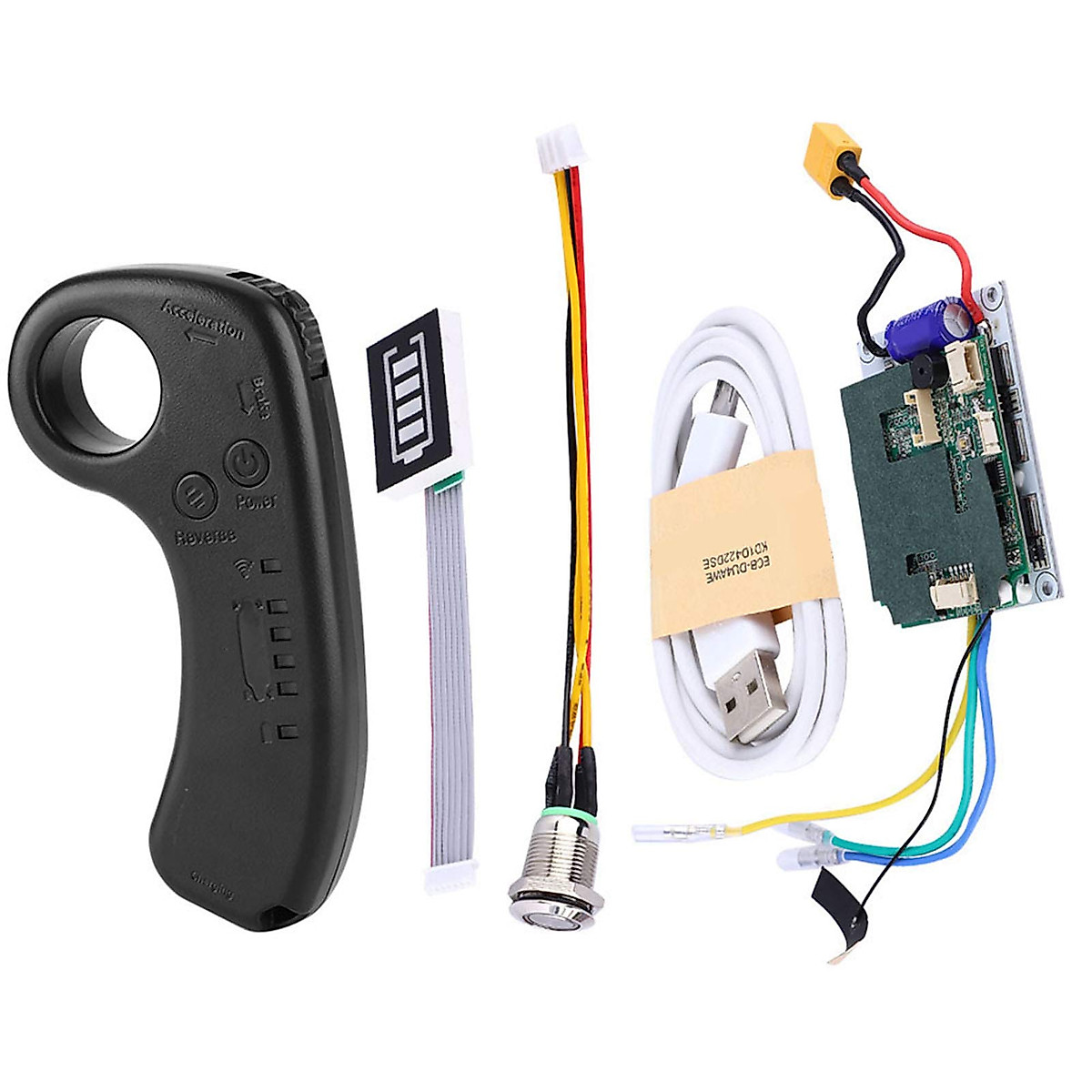 Enrilior Electric Skateboard,Longboard Single Drive ESC Substitute Control Mainboard with Remote