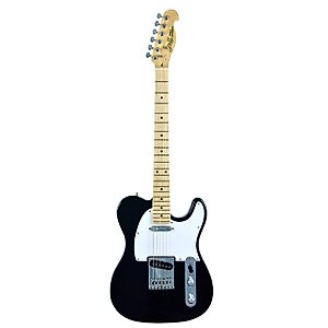 CNZ Audio Thinline TL Electric Guitar - Left Handed - Butterscotch Blonde Finish, Semi-Hollow Body, Amber Maple Gloss Neck and Fingerboard