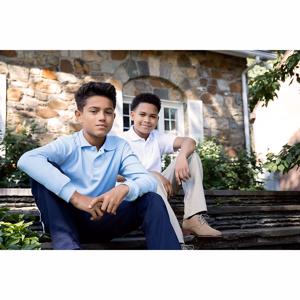 French Toast Boys' Little Pull-on Relaxed Fit School Uniform Pant (Standard & Husky), Khaki, 6