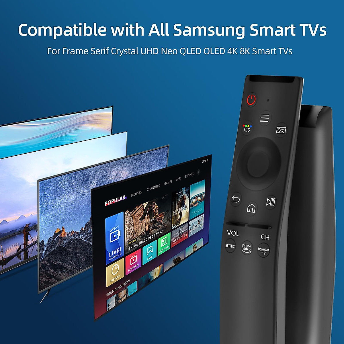 【Pack of 2】 Universal Remote Control for AllRemote Replacement,Compatible for All,OLED LED LCD SUHD 4K 8K Smart TVs with Video