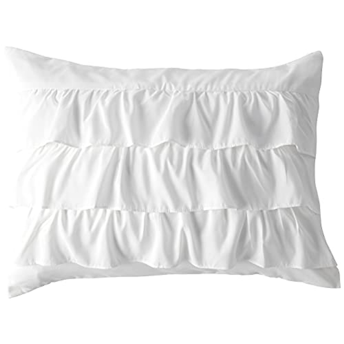 Latitude Ruby Ruffle Comforter Set, Twin, White