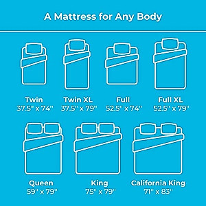 Linenspa 8 Inch Gel and Bamboo-Charcoal Memory Foam Mattress – Firm Feel – Queen Mattress in a Box