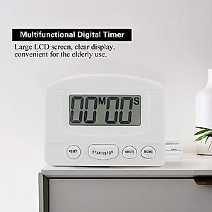 FASJ Digital Clock, Kitchen Clock Battery Operated LCD Display Multipurpose for Kitchen for Microwave Oven for Refrigerator(Timer XL 331 White)
