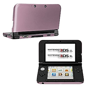 OSTENT Anti-shock Hard Metal Box Cover Case Shell for Nintendo 3DS XL LL (Pink)
