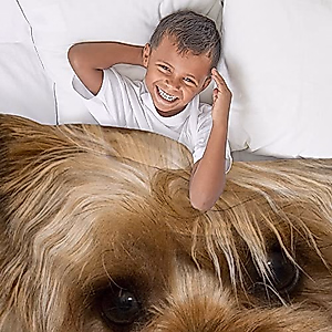 CafePress Yorkie Puppy Throw Blanket Super Soft Fleece Plush Throw Blanket, 60"x50"