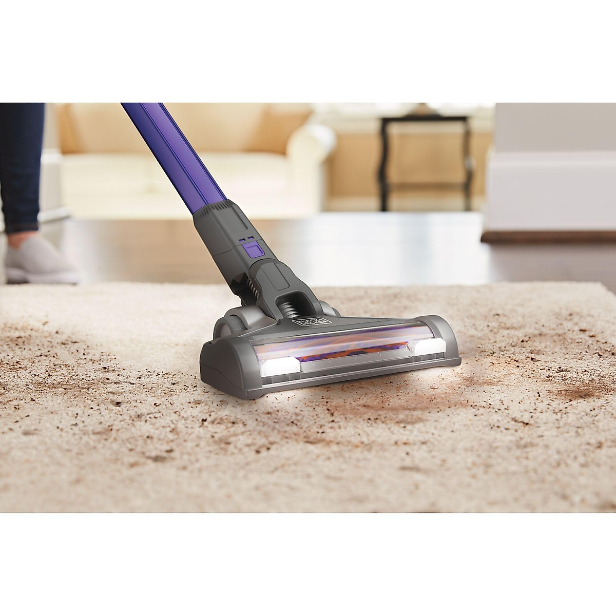BLACK+DECKER Powerseries Extreme Cordless Stick Vacuum Cleaner for Pets, Purple (BSV2020P)