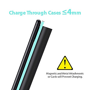 Xiaomi Mi 20W Wireless Charging Stand, Vertical Design, New Wireless Charging Experience, 20W max, Universal Fast Charge, Dual coils, Charges Through case, Black
