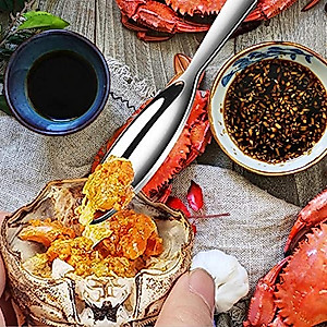 Stainless Steel Seafood Forks 8.07" Kitchen Picnic Seafood Tool Lobster Fork(gold)