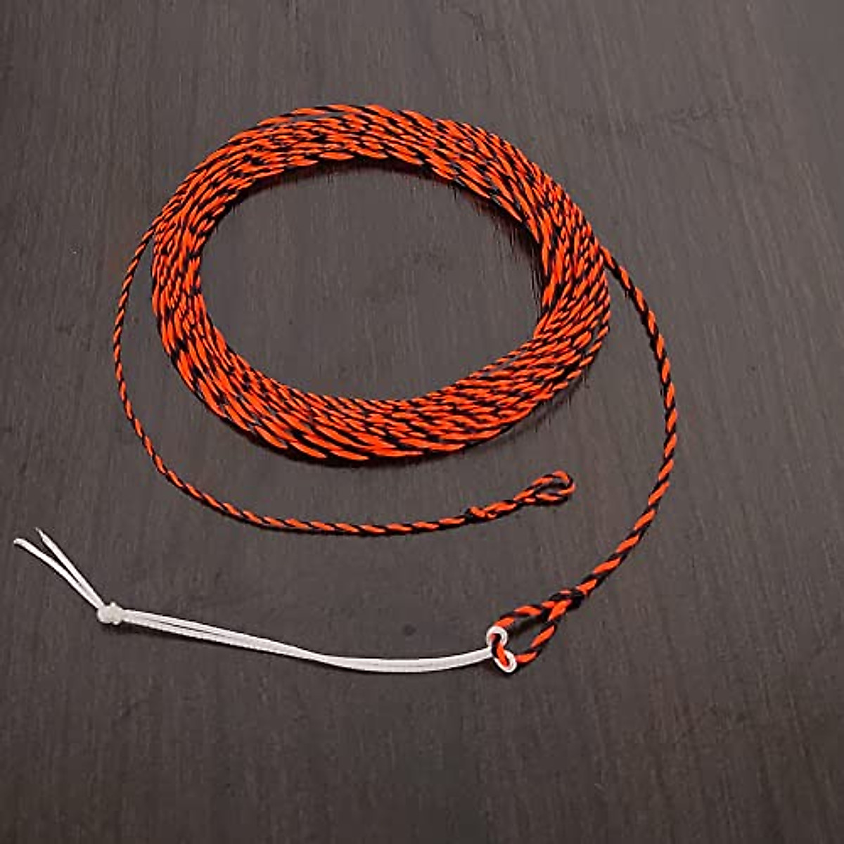 Riverruns Tenkara Line Tapered Furled Line Fly Line 12ft/13ft Braided Furled Line(Orange&Black,12ft)