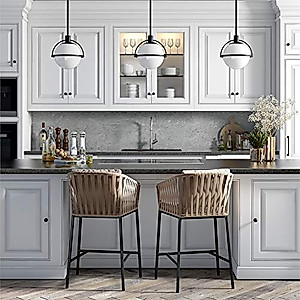 Cieonna Globe & Stem Floor Lamp with Glass Shade in Brass/White